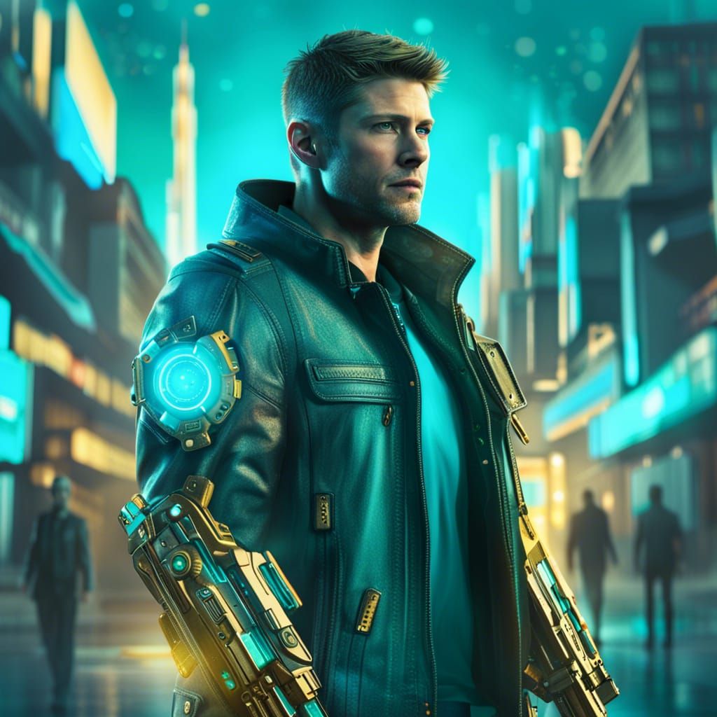 half cyborg Dean Winchester - AI Generated Artwork - NightCafe Creator