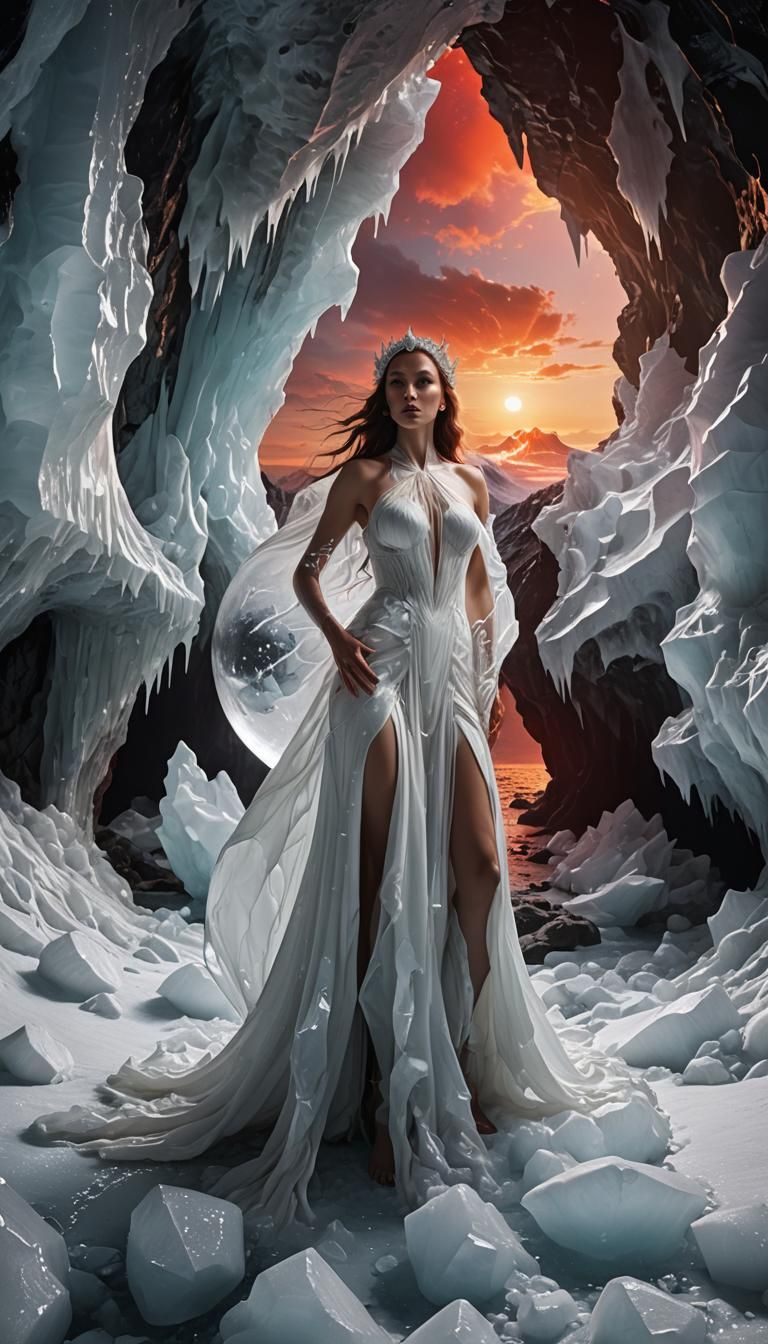 ice goddess - AI Generated Artwork - NightCafe Creator