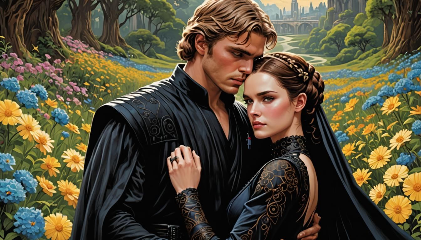 Star Wars romance clinch cover by Elaine Duillo, - AI Generated Artwork ...