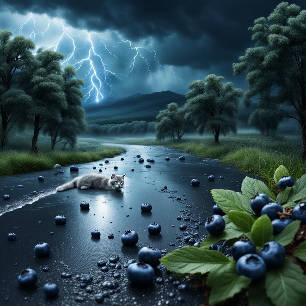 Blue berry - AI Generated Artwork - NightCafe Creator