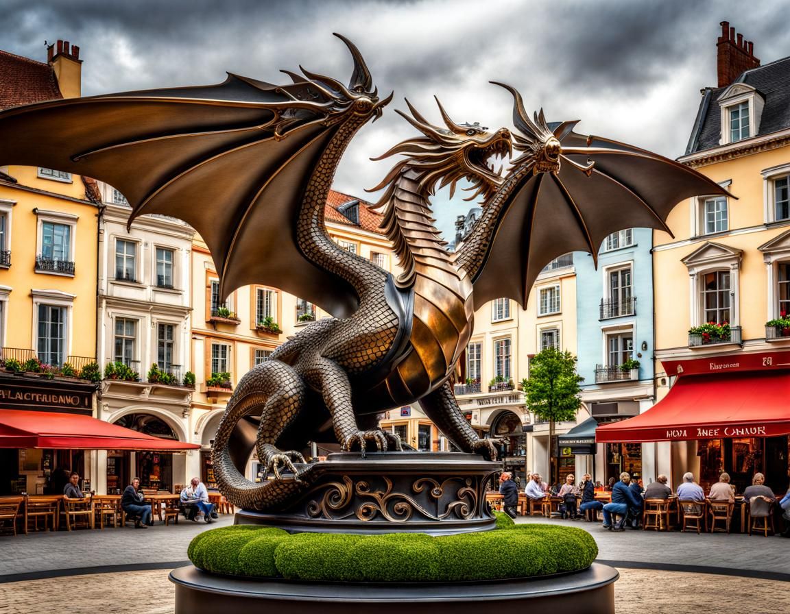 Meet Timru, a dragon made of copper - AI Generated Artwork - NightCafe ...