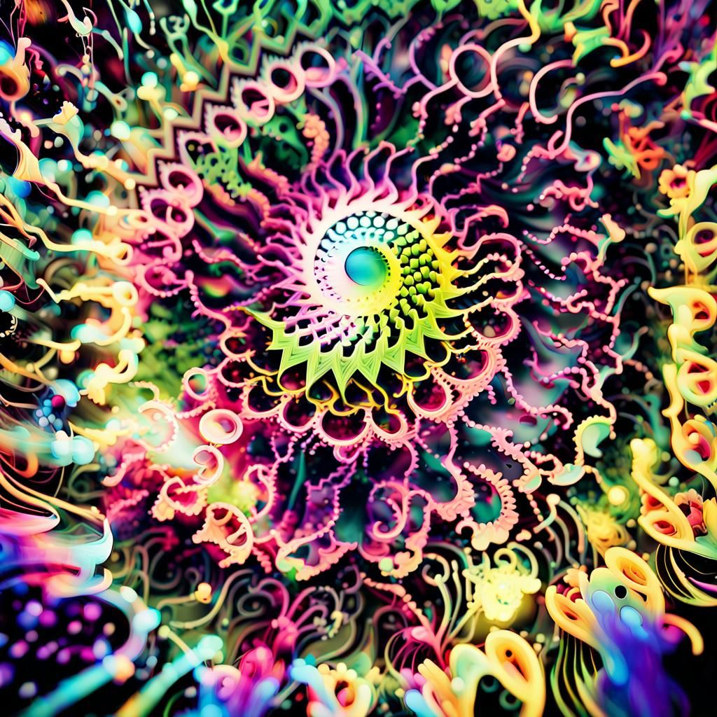 Abstract fractal funk , 01mar24 - AI Generated Artwork - NightCafe Creator
