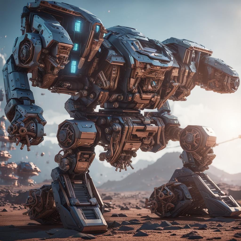 gigantic mech - AI Generated Artwork - NightCafe Creator