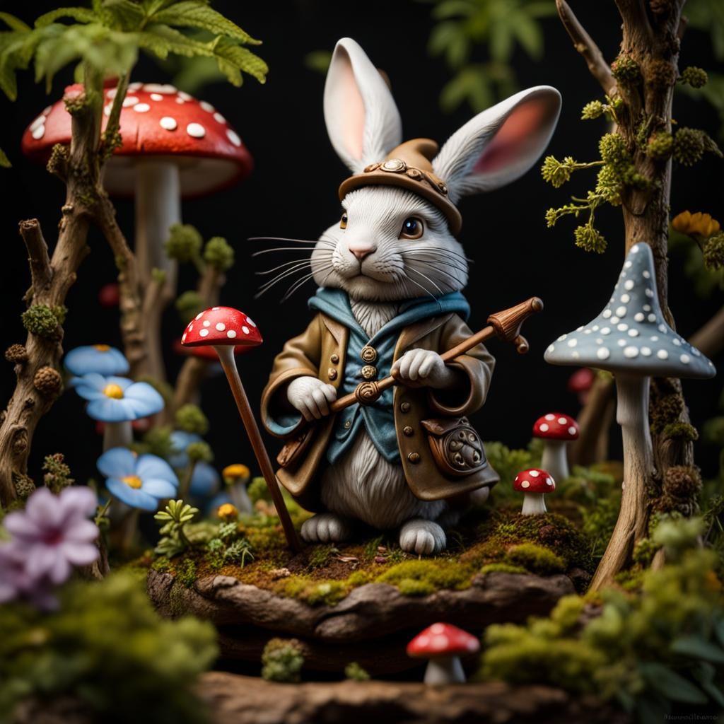 Woodland Rabbit Wizard - AI Generated Artwork - NightCafe Creator