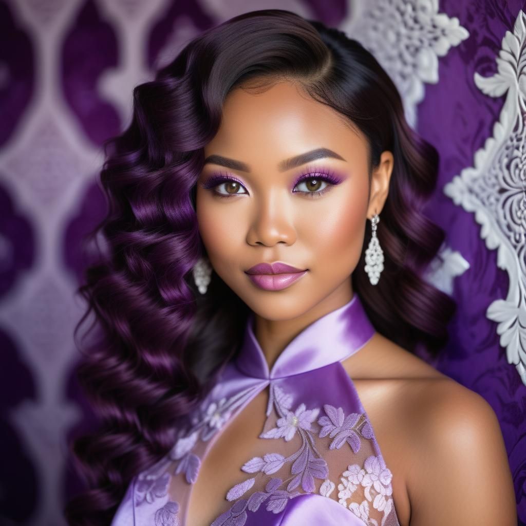 LUXE: Beautiful Blasian Woman - AI Generated Artwork - NightCafe Creator