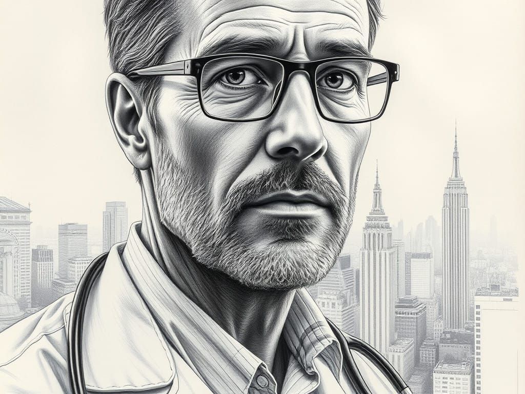 Hyper-Detailed Portrait of a Doctor in Realistic P... - AI Art