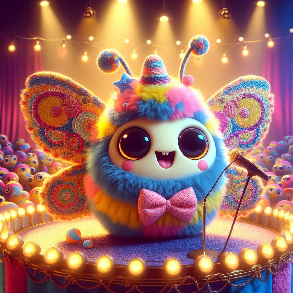 Singing colorful Moth - AI Generated Artwork - NightCafe Creator