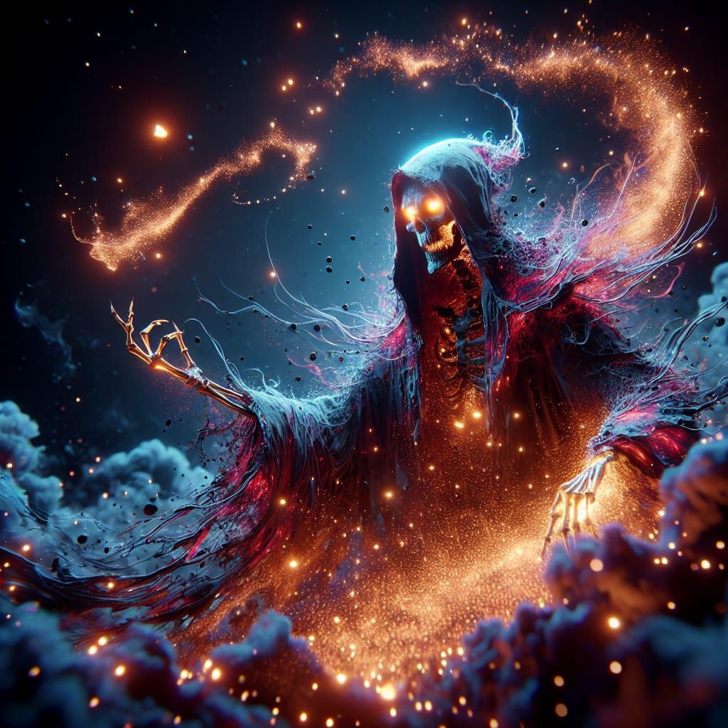 Reaper out of hell - Surreal Reaper Descends into Glowing As...