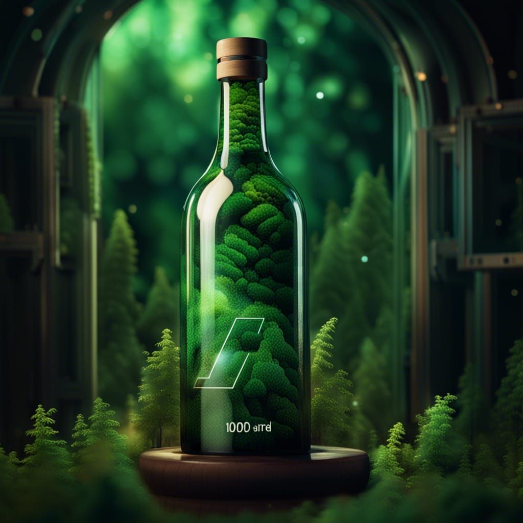 the forest in a bottle - AI Generated Artwork - NightCafe Creator