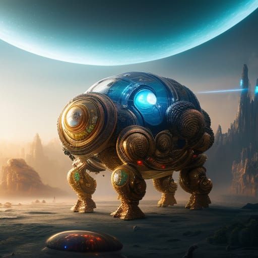 A.I-powered Giant Snail Bot - AI Generated Artwork - NightCafe Creator