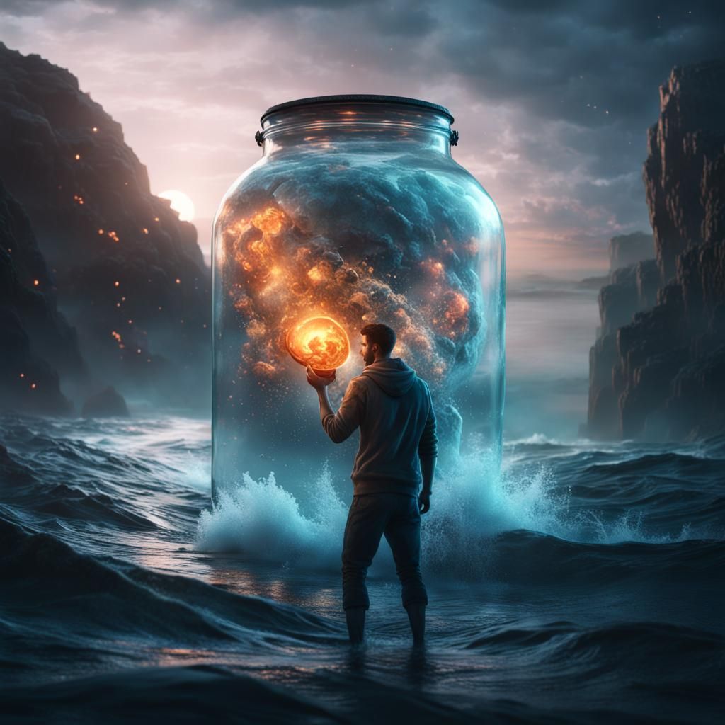 Explosions at night - AI Generated Artwork - NightCafe Creator