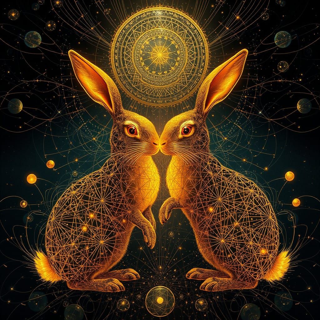 The Golden Rabbits - Golden Rabbits in Cosmic Holographic Ar...