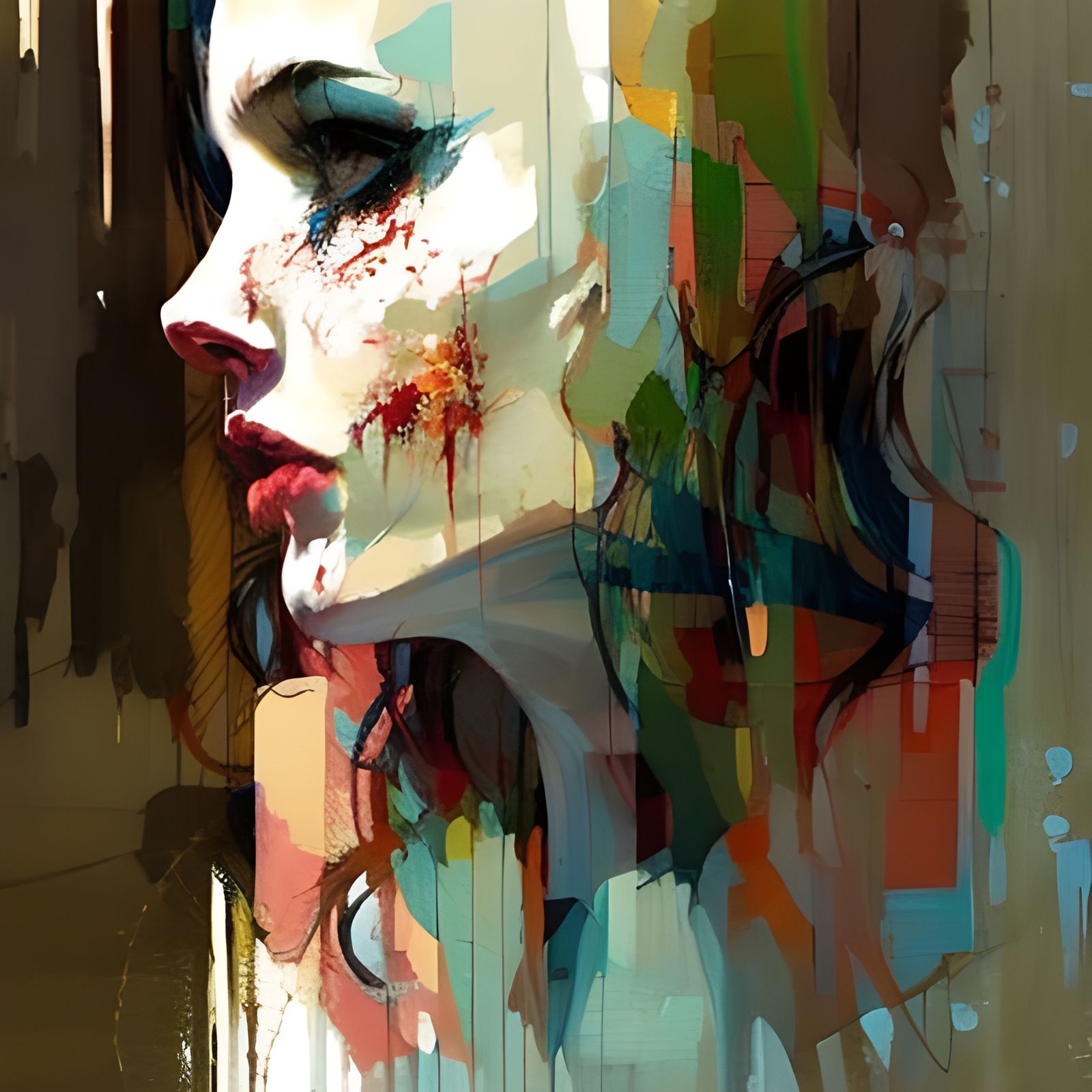 "Bricklight Silhouette" - AI Generated Artwork - NightCafe Creator