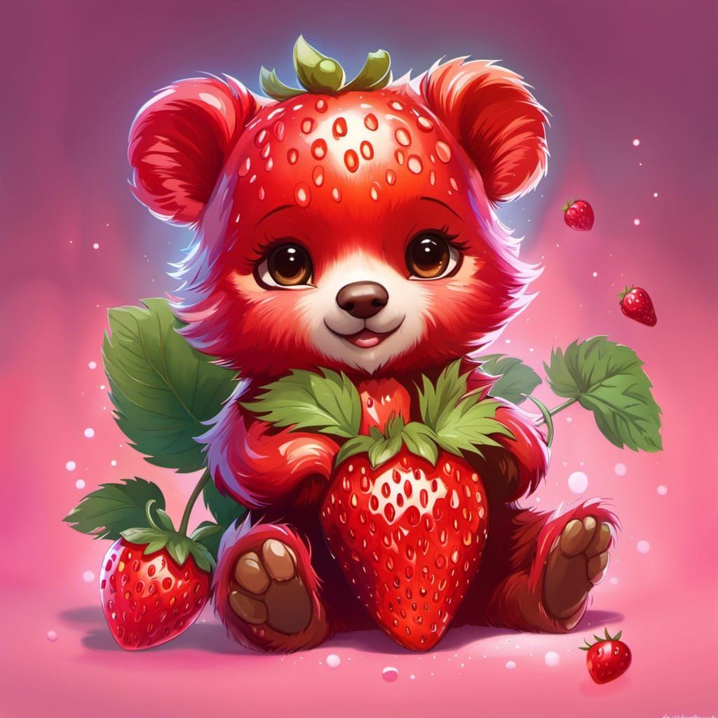 Strawberry 🍓🍓 - AI Generated Artwork - NightCafe Creator
