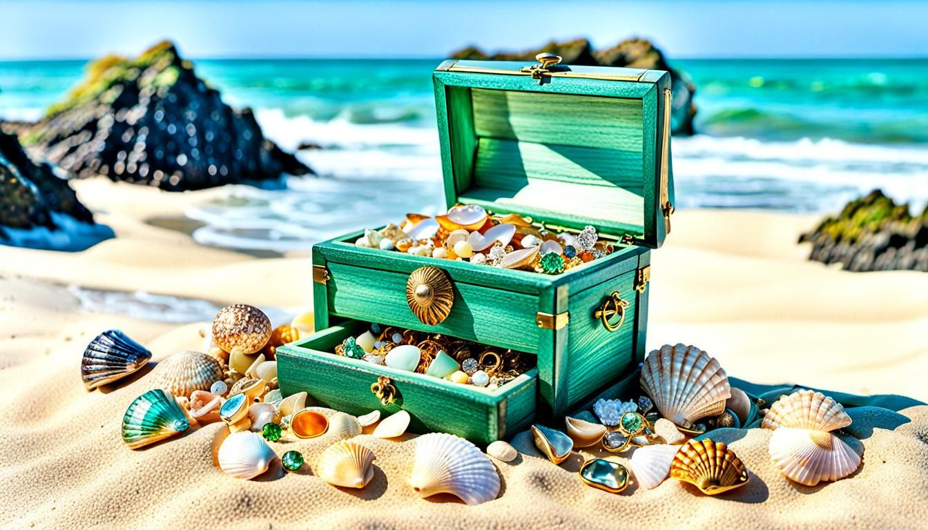 Treasure box Washed Ashore - AI Generated Artwork - NightCafe Creator