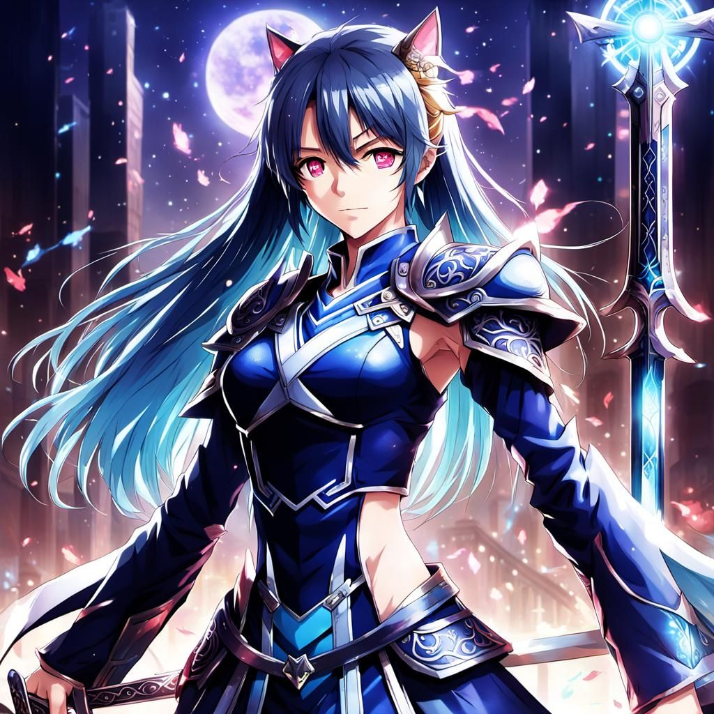 Magic Blade Knight - AI Generated Artwork - NightCafe Creator