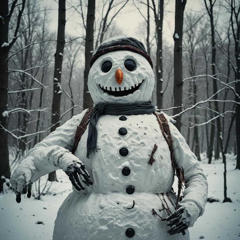 The snowmen feast on the living - AI Generated Artwork - NightCafe Creator