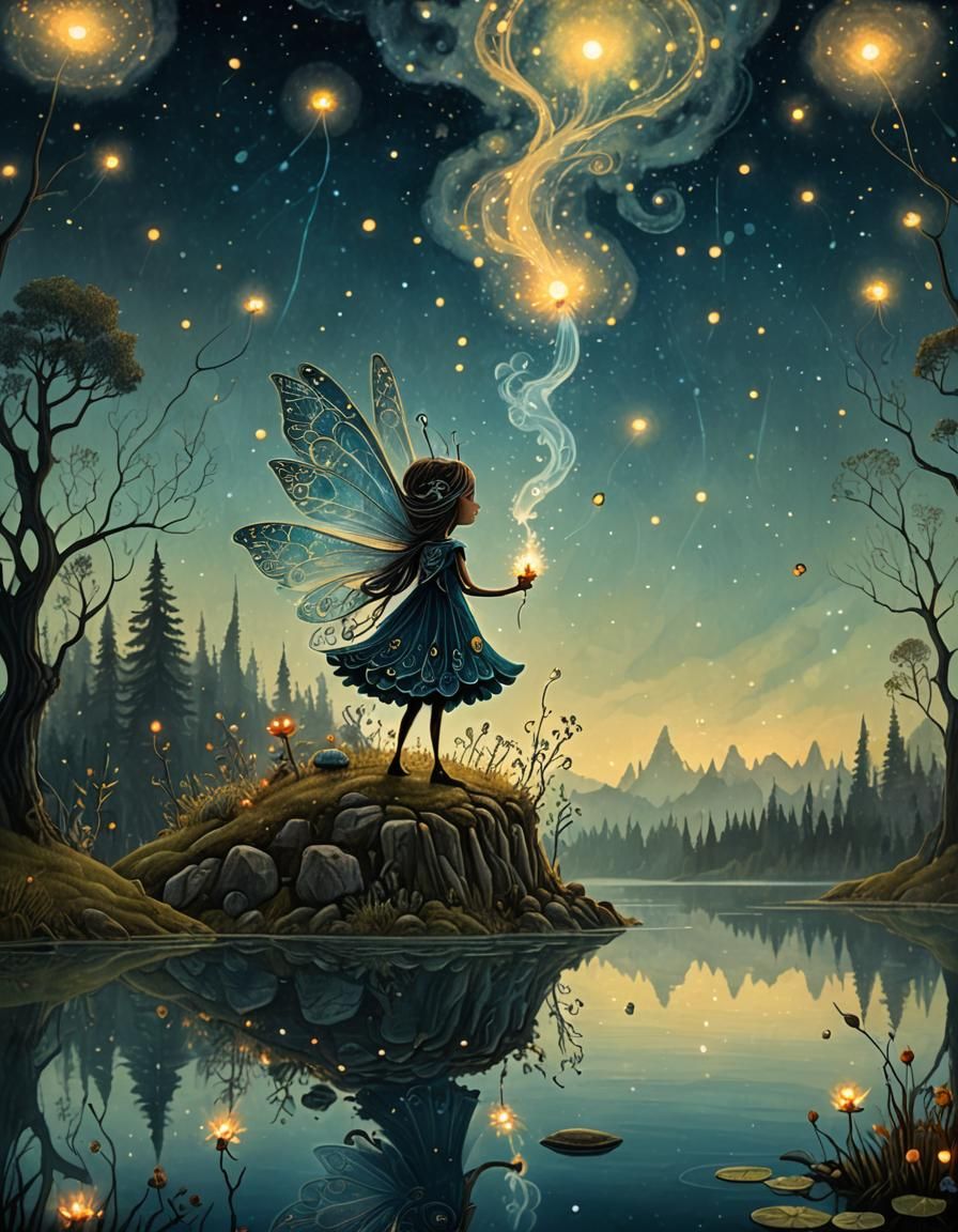 From across the lake - AI Generated Artwork - NightCafe Creator