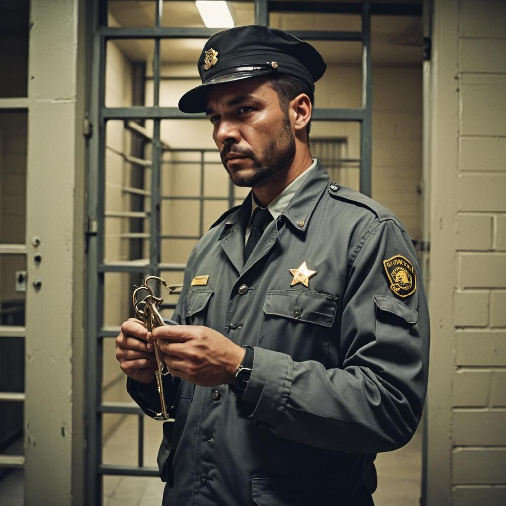 Prison Guard with Keys - AI Generated Artwork - NightCafe Creator