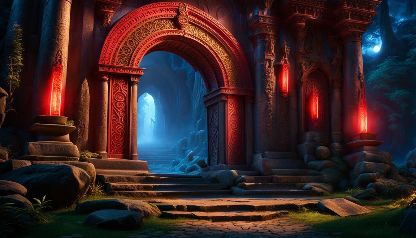 Epic Entrance - AI Generated Artwork - NightCafe Creator