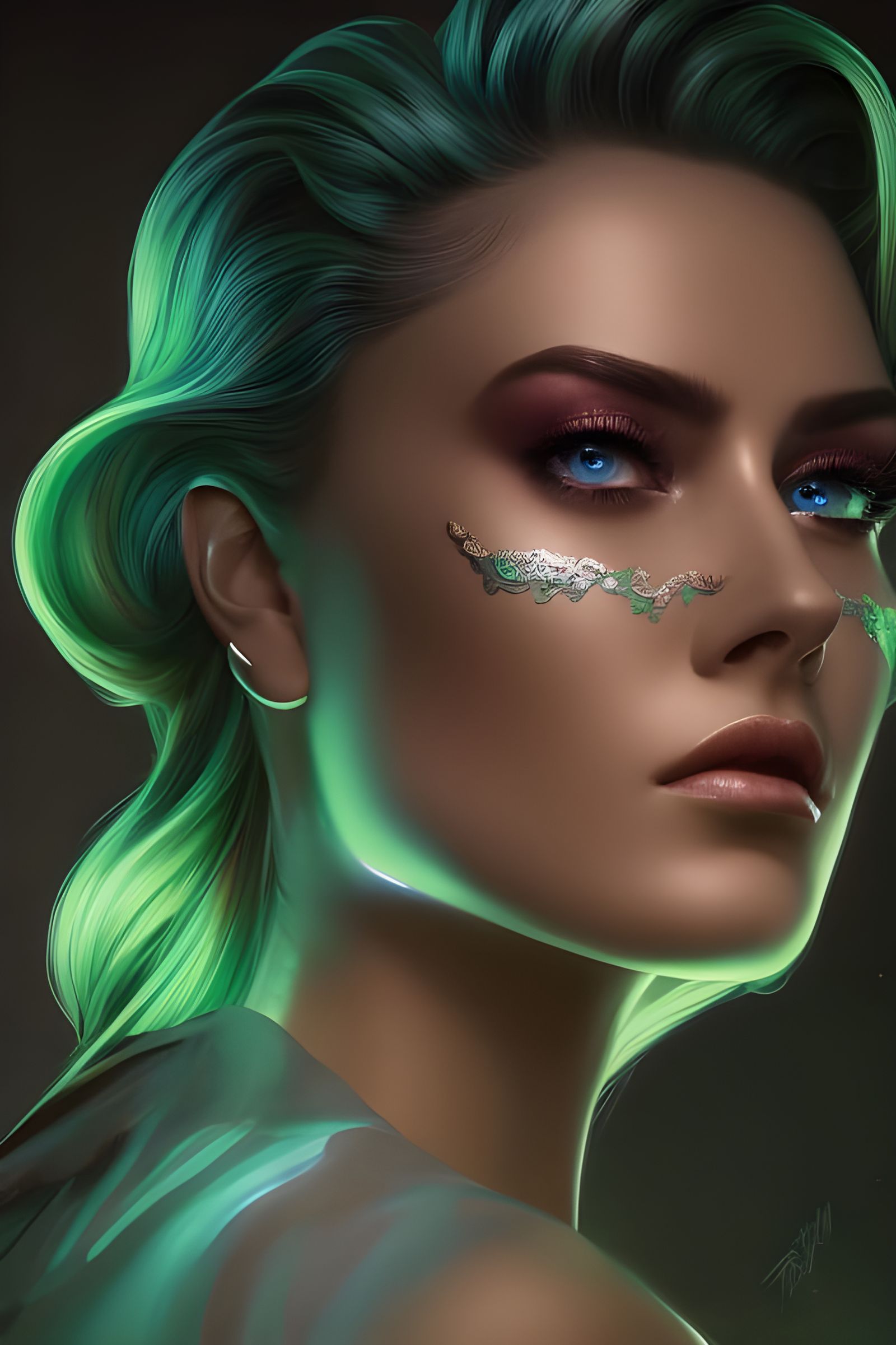 Green Glow - AI Generated Artwork - NightCafe Creator