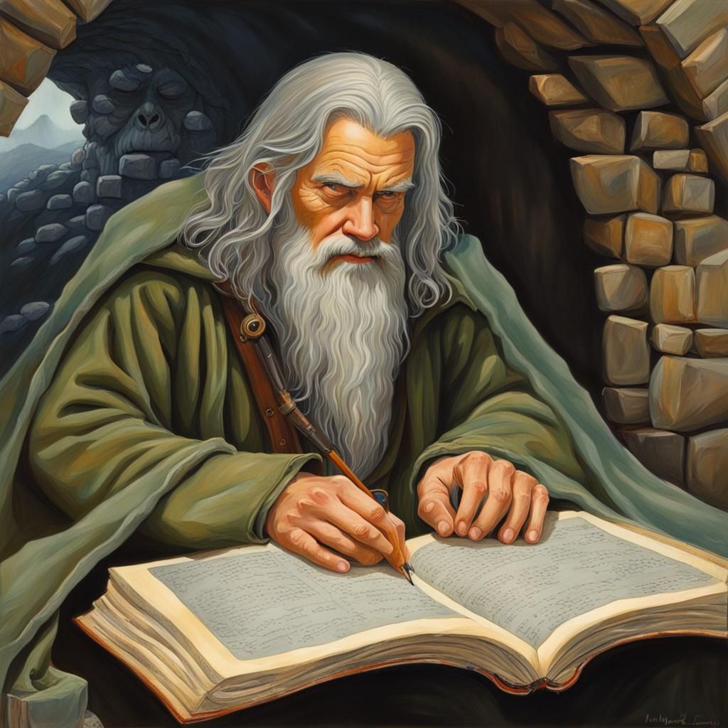 [Reading the appendices to "The Lord of the Rings."] Zzzz... - AI ...