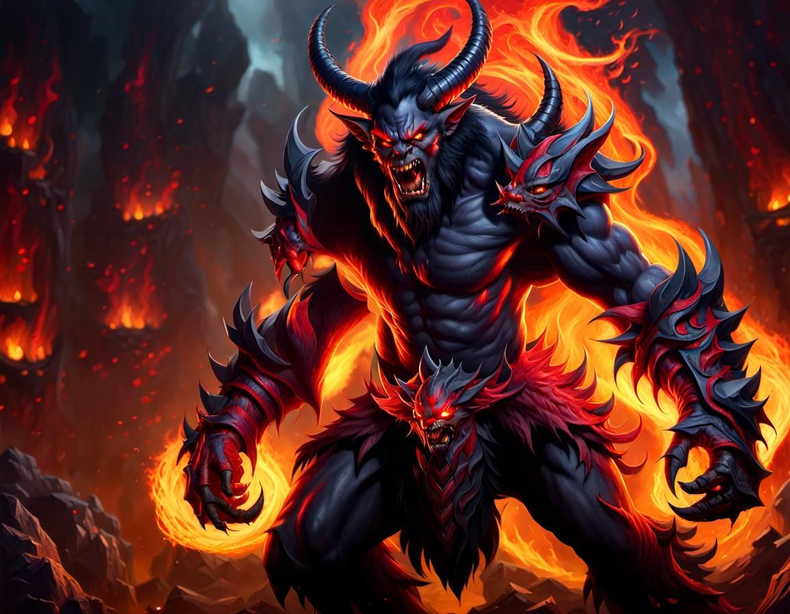 Enraged demon - AI Generated Artwork - NightCafe Creator