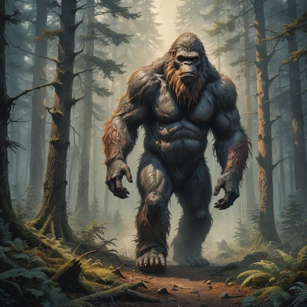 Bigfoot - AI Generated Artwork - NightCafe Creator