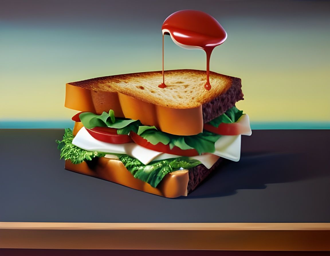 Sandwich Caprese - AI Generated Artwork - NightCafe Creator