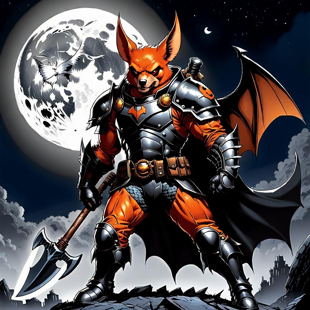 Battle Beast #12 - Blitzkrieg Bat - AI Generated Artwork - NightCafe ...