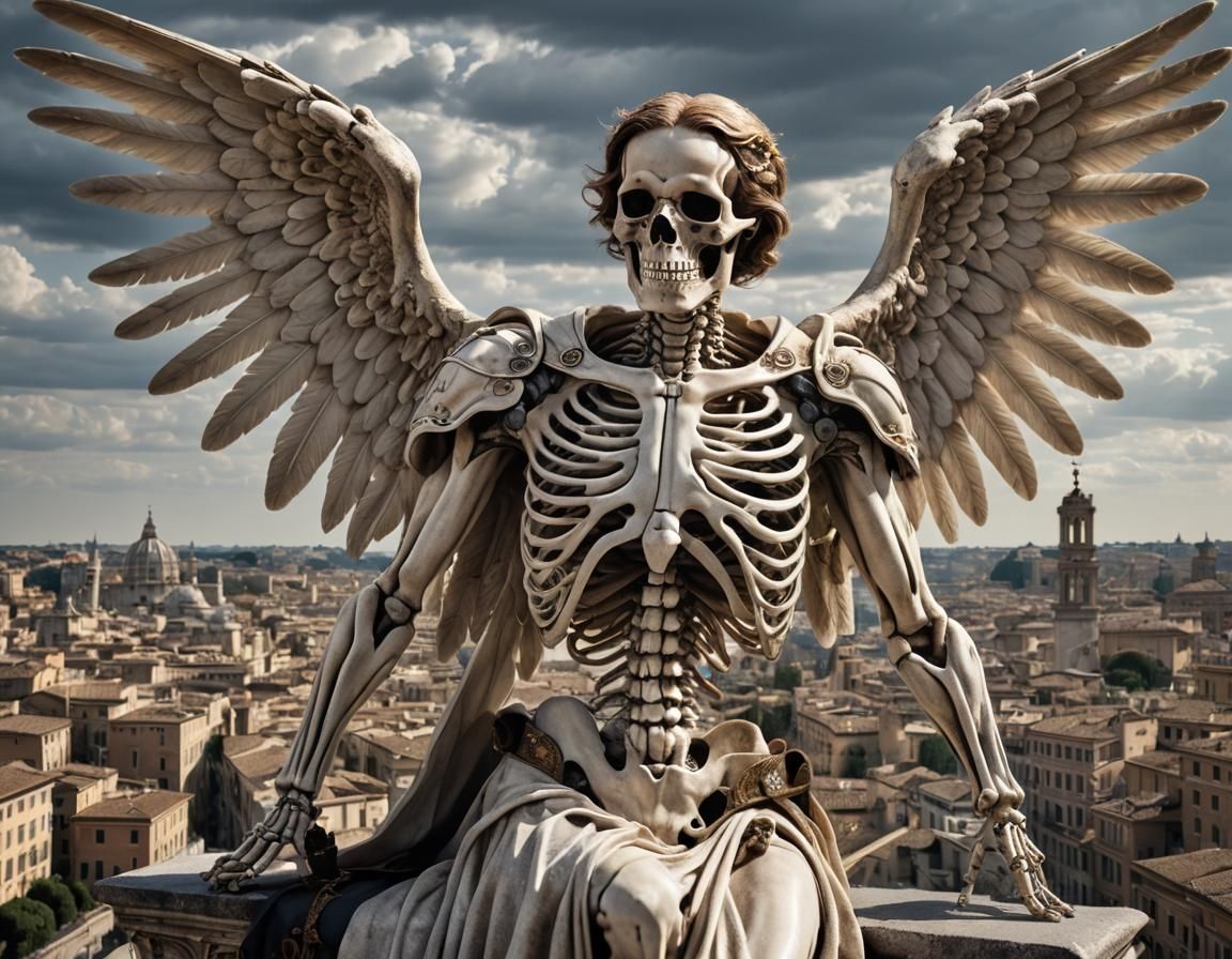 angelo custode di Roma - AI Generated Artwork - NightCafe Creator