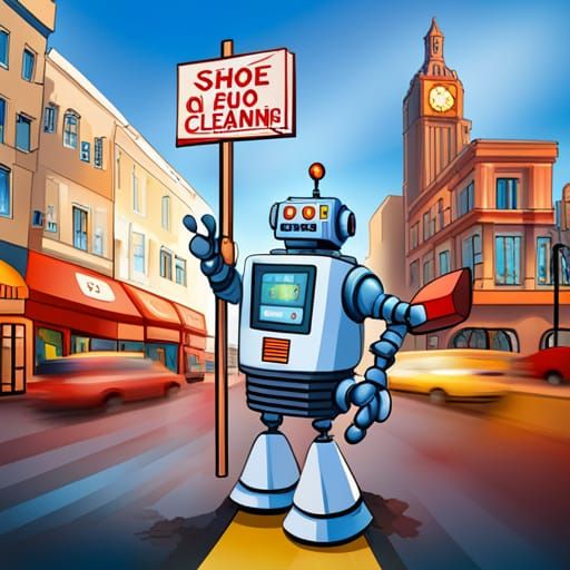 Shoe Cleaner Robot - AI Generated Artwork - NightCafe Creator