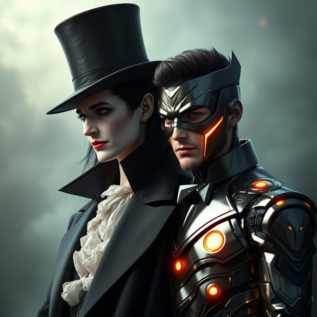 vampire and cyborg - vampire and cyborg