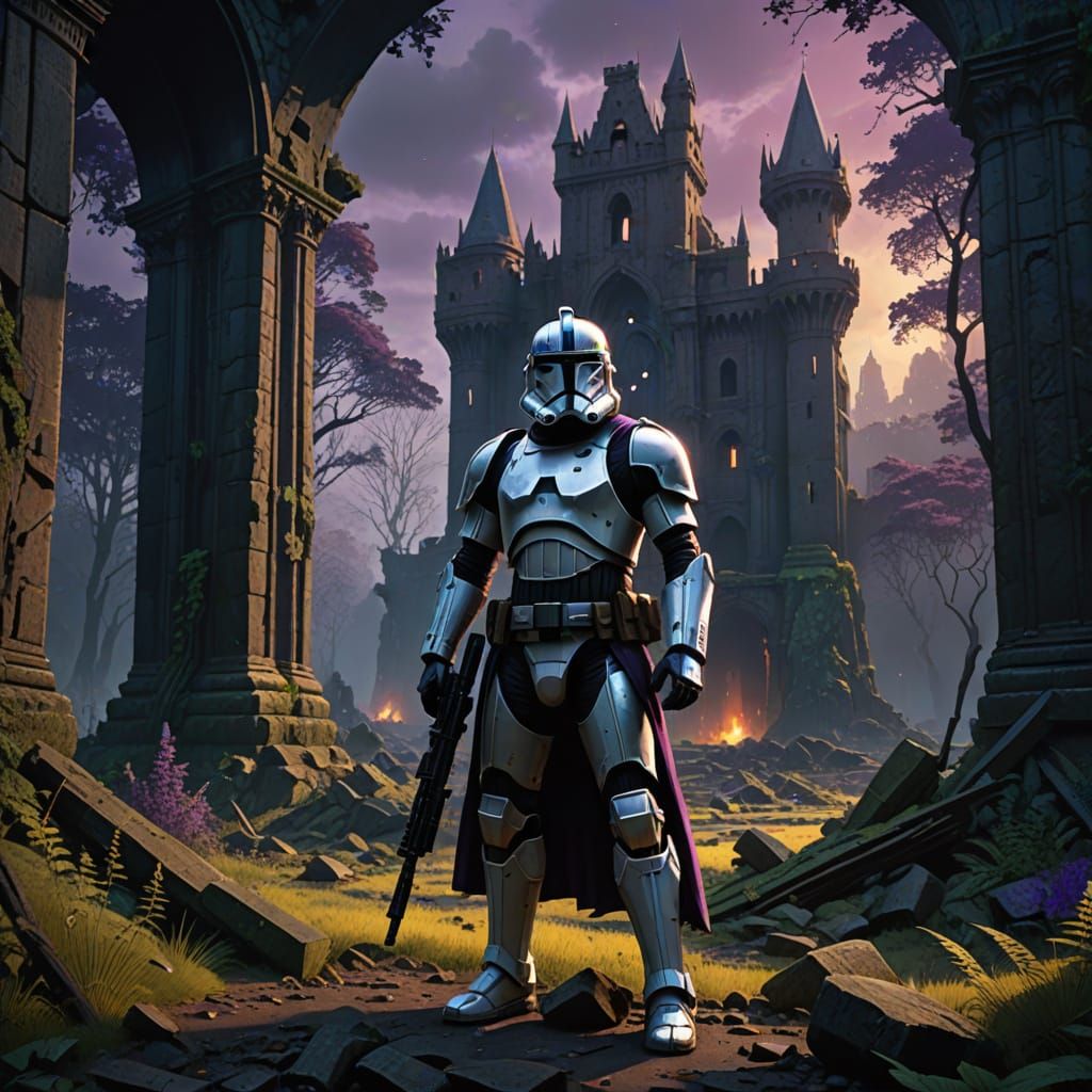 Medieval Star Wars Clone Trooper - Dark Fantasy Clone Troop...