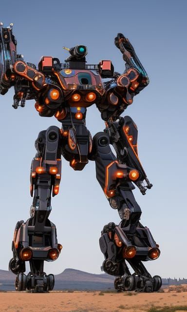 Battle Mech Robotic Assult System - AI Generated Artwork - NightCafe ...