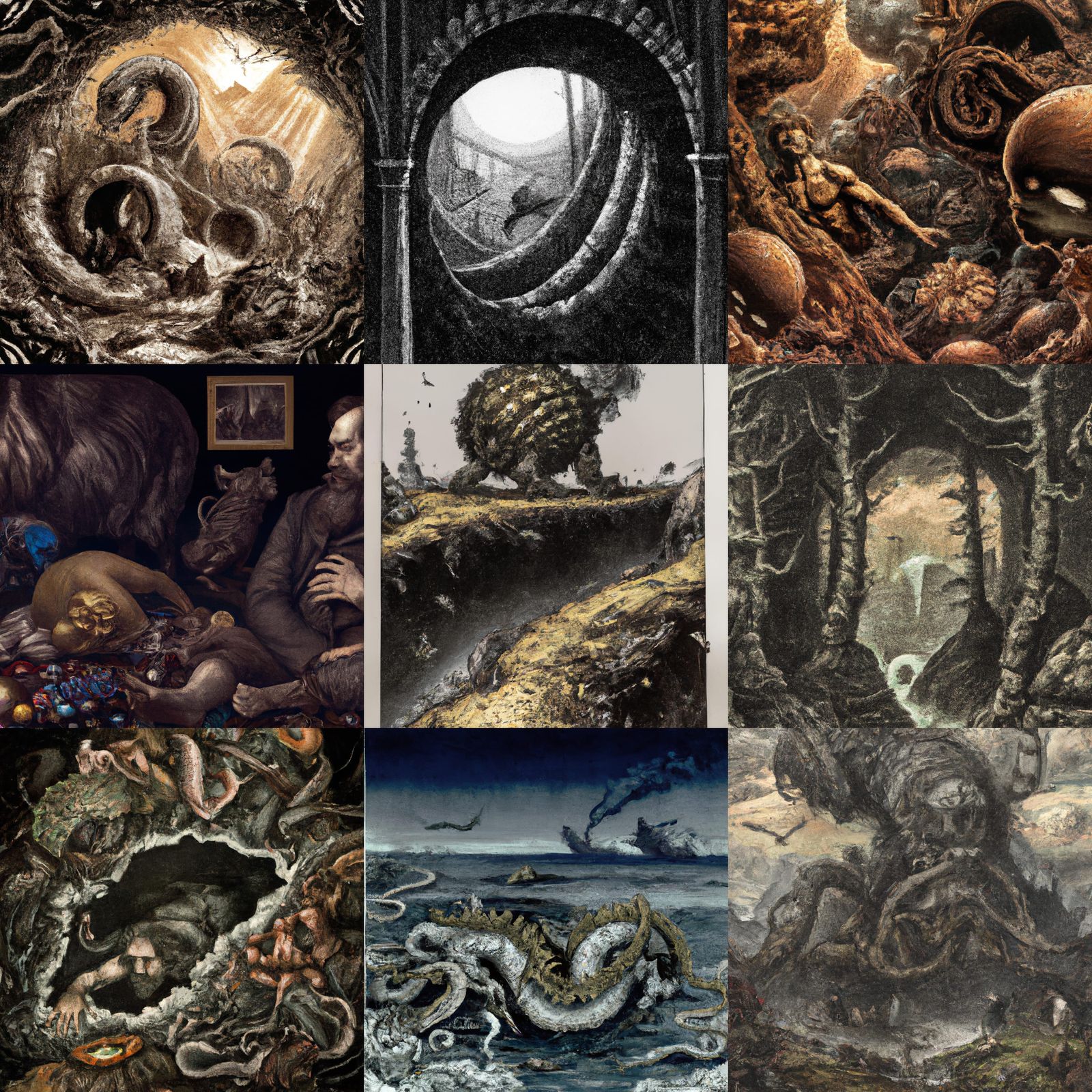 Totally Normal Drawings by Greg Rutkowski Gustave Doré deep color ...