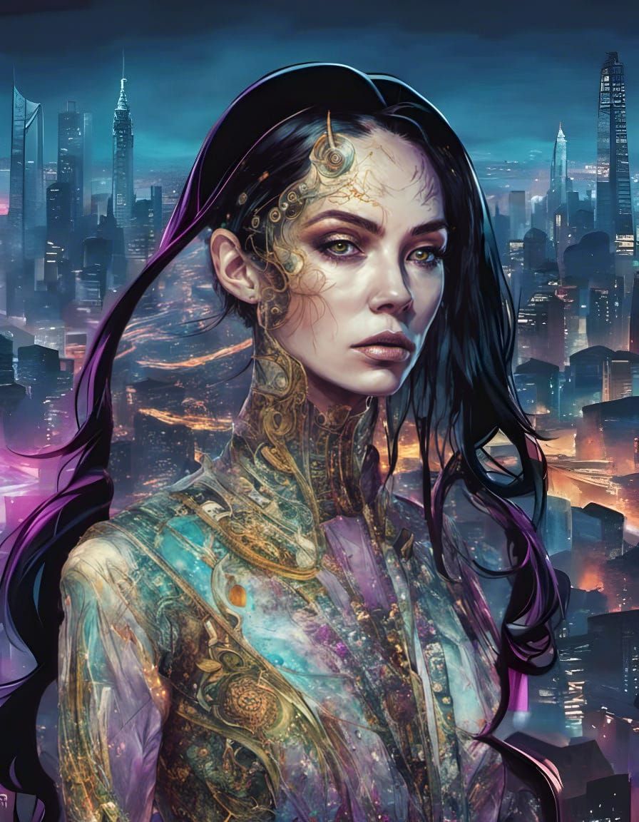 Wacky modern haircut - AI Generated Artwork - NightCafe Creator