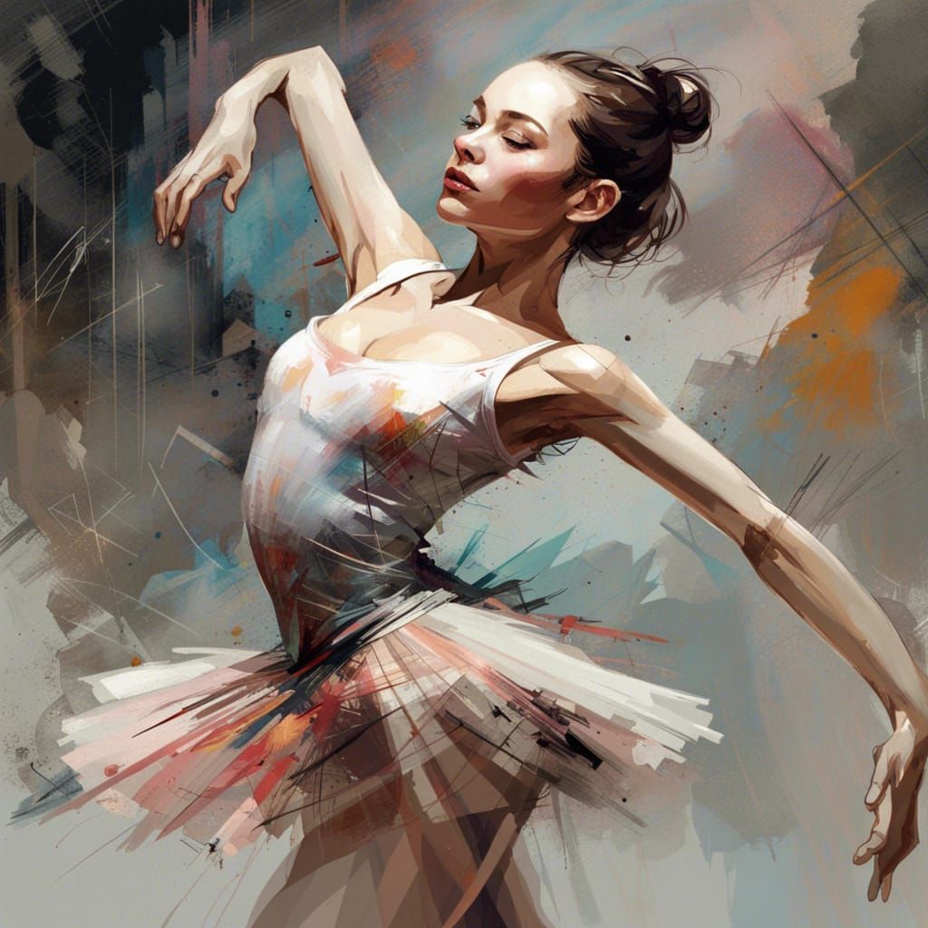 adorable ballerina - AI Generated Artwork - NightCafe Creator