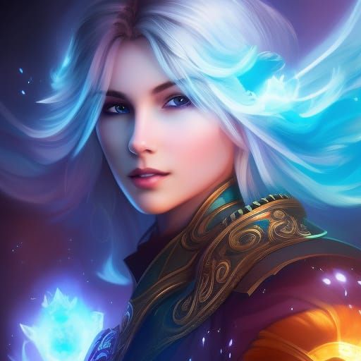 Female Mage Portrait - AI Generated Artwork - NightCafe Creator