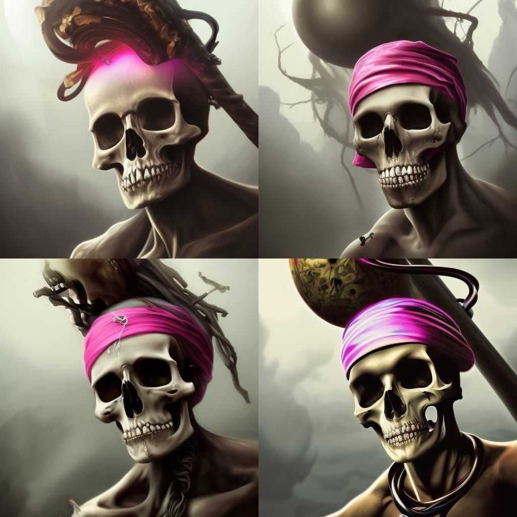 Pink Death 3 - AI Generated Artwork - NightCafe Creator