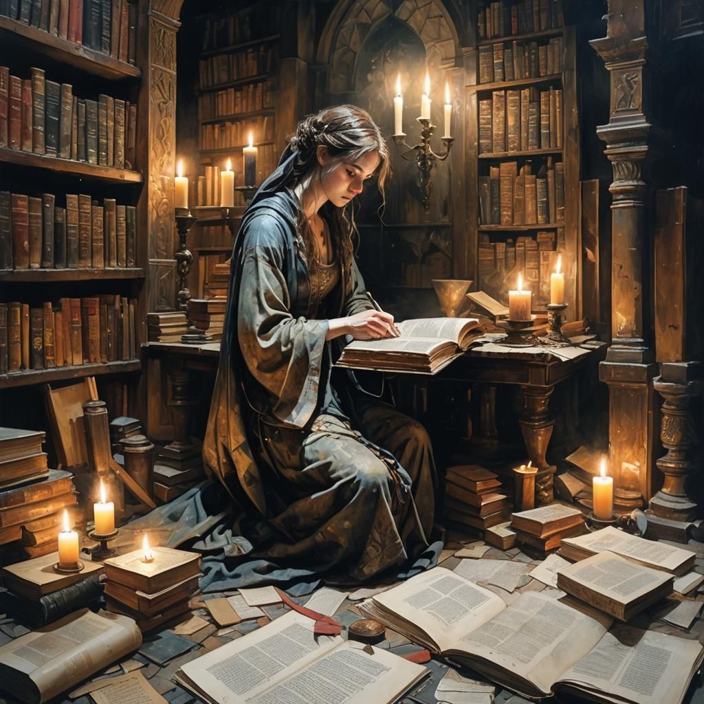 Someone Needs to Organize the Hidden Library - AI Generated Artwork ...