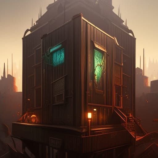 Sci-fi Shack - AI Generated Artwork - NightCafe Creator