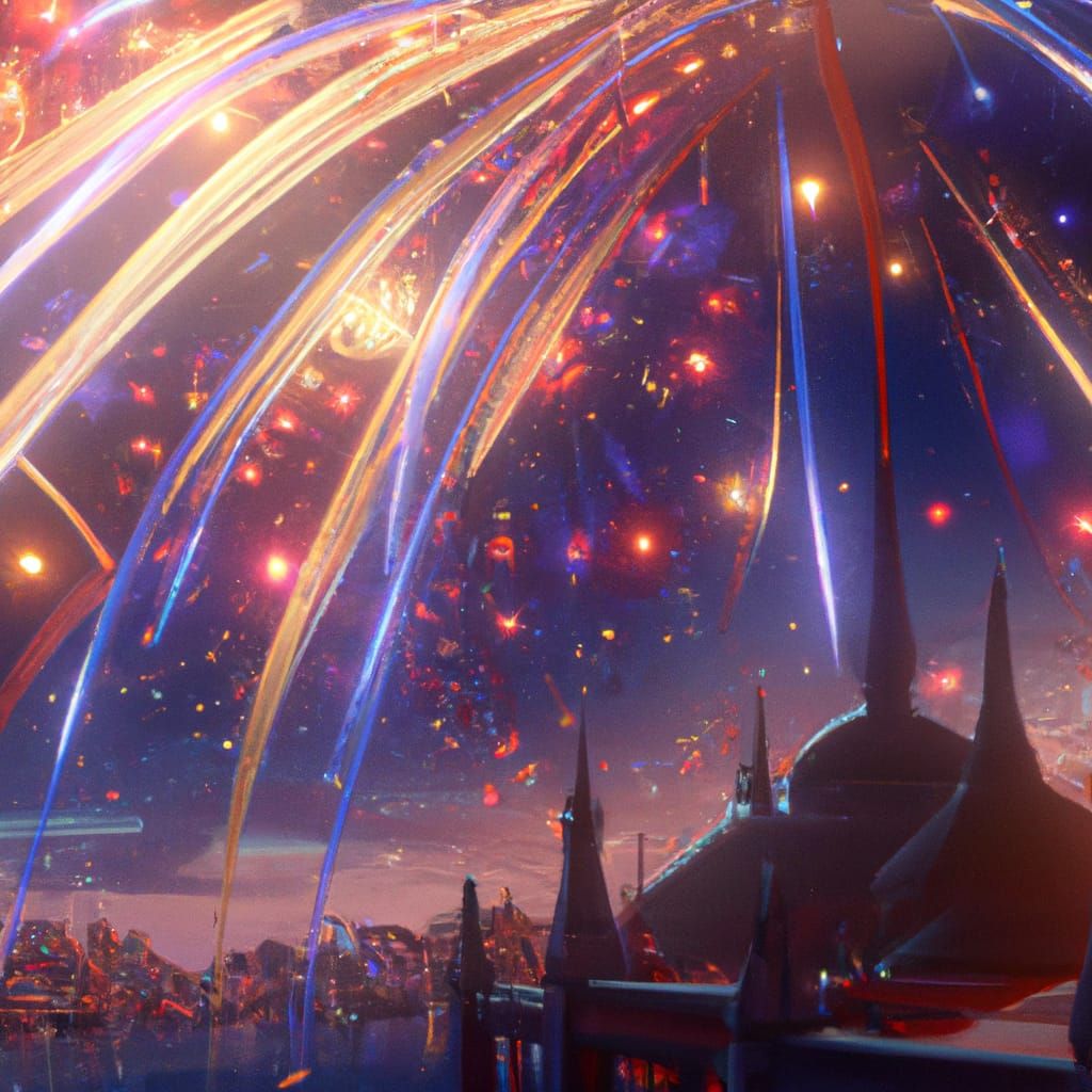 fireworks - AI Generated Artwork - NightCafe Creator