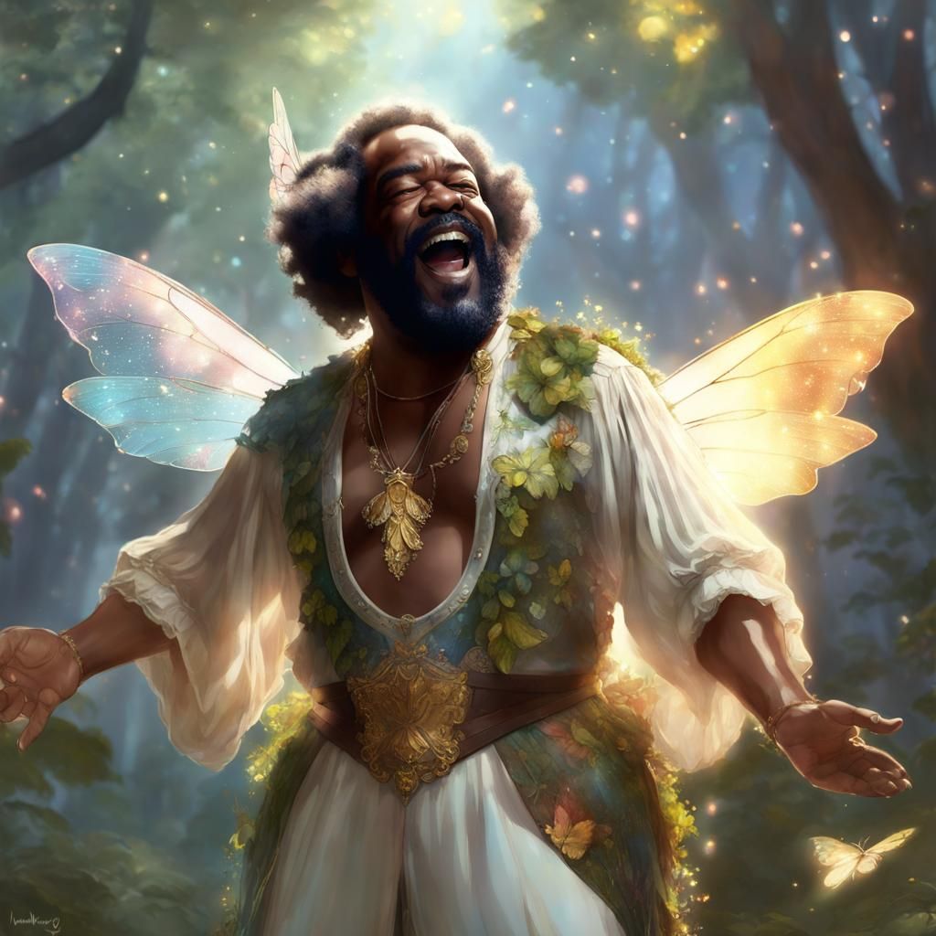 Fairy Barry White - AI Generated Artwork - NightCafe Creator