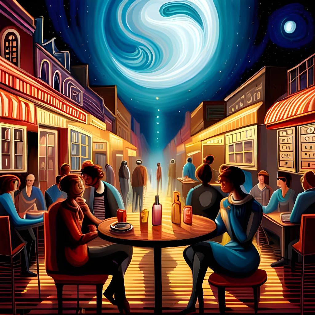 Moon Cafe - AI Generated Artwork - NightCafe Creator