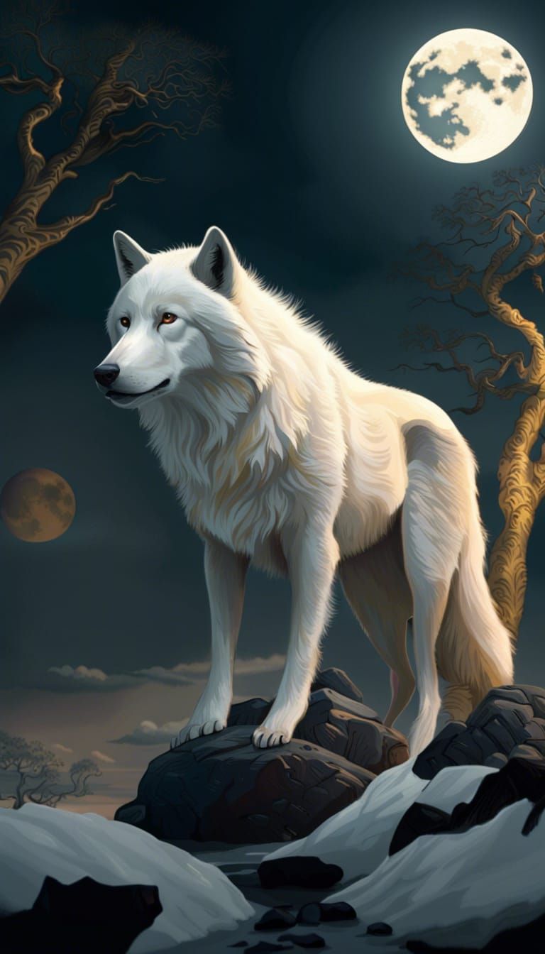 White Wolf - AI Generated Artwork - NightCafe Creator