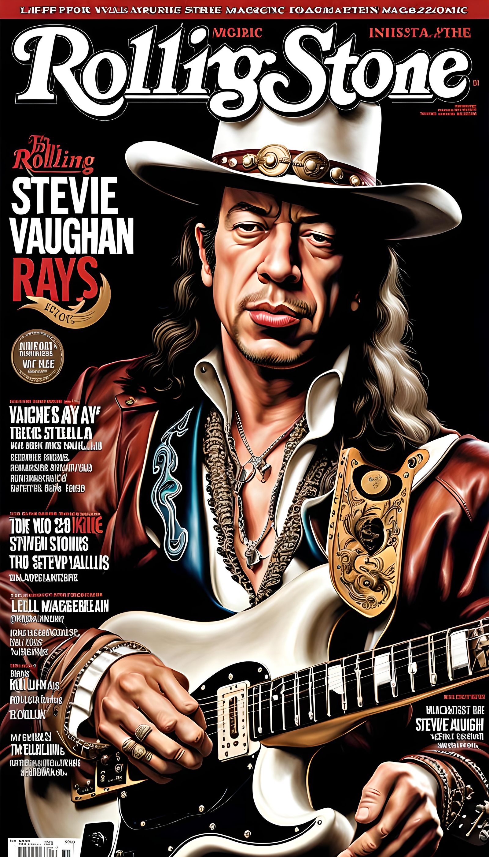 Stevie Ray Vaughan - AI Generated Artwork - NightCafe Creator
