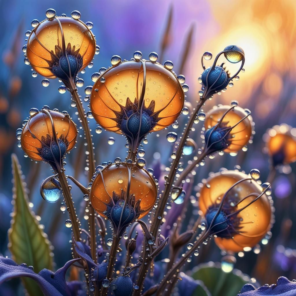Strange garden, seed pods - AI Generated Artwork - NightCafe Creator