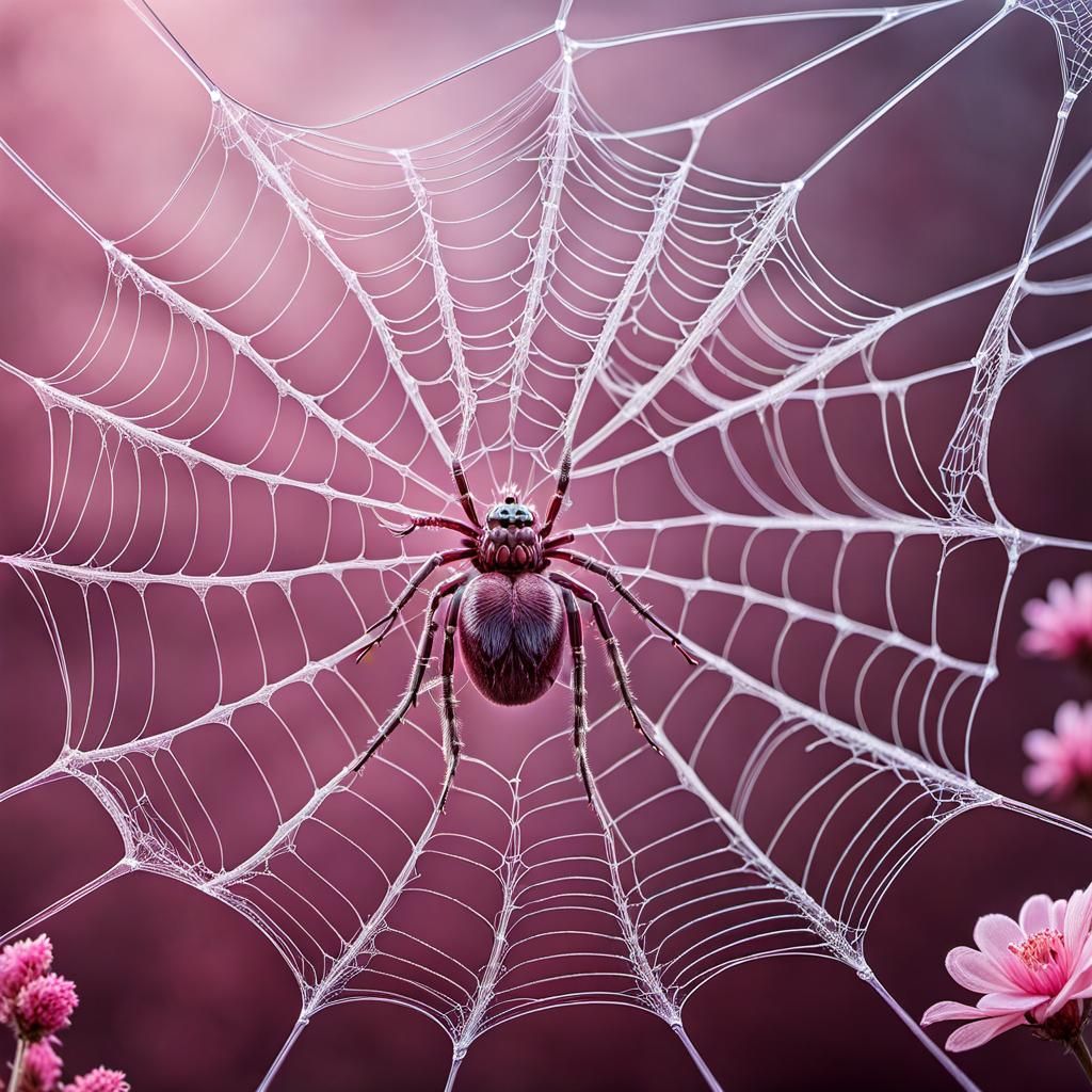 Pink Web - AI Generated Artwork - NightCafe Creator