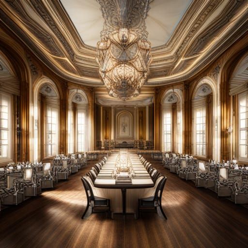 Dining room - AI Generated Artwork - NightCafe Creator